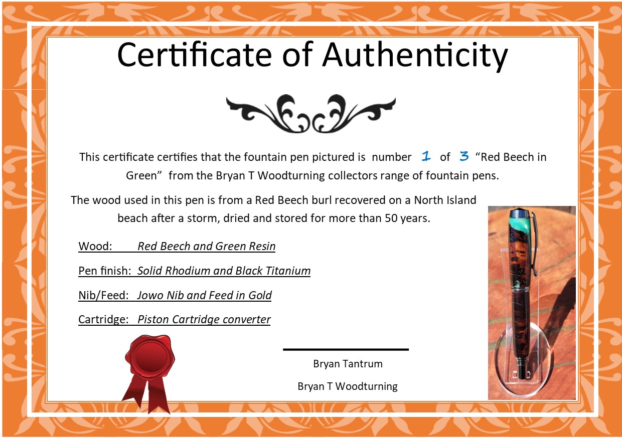 Unique Fountain pens for sale – Bryan T Woodturning